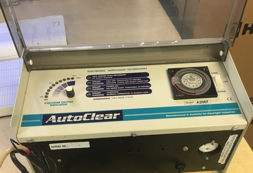 Autoclear A200 chlorinator – Reconditioned with 12 month Warranty ...
